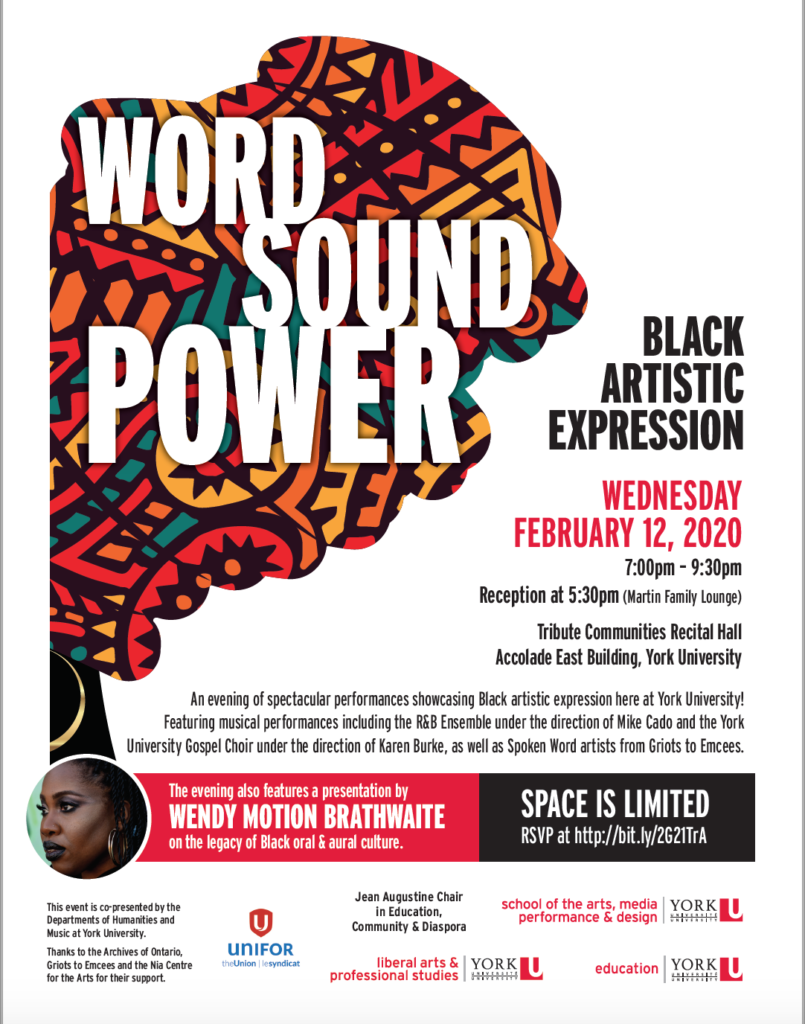WORD, SOUND, POWER: BLACK ARTISTIC EXPRESSION | M O T I O N L I V E